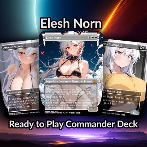 Elesh Norn Anime Waifu Commander Deck Custom Proxy Tcg Edh 100 Cards