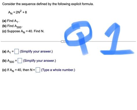 Solved Consider The Sequence Defined By The Following Chegg