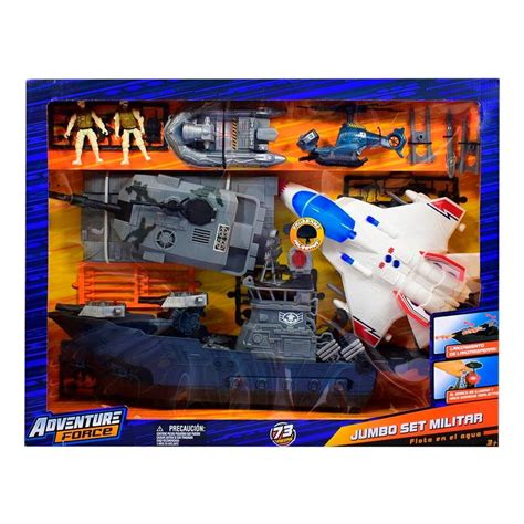 Set Militar Adventure Force Jumbo Multicolor 73 Piezas Walmart