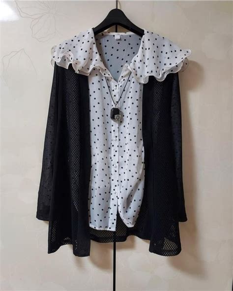 빅카라블라우스가디건세트 헬로마켓