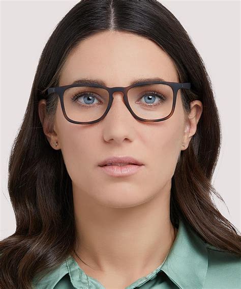 Glasses Direct ™ Rb7074 Square Havana Frame Eyeglasses