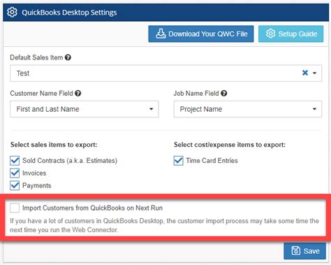 Quickbooks Desktop Integration