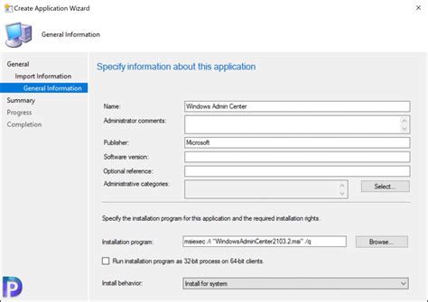 deploy windows admin center using sccm configmgr