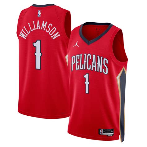 New Orleans Pelicans Jordan Statement Edition Swingman Jersey Red