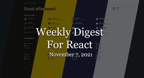 Weekly Digest For React № 3