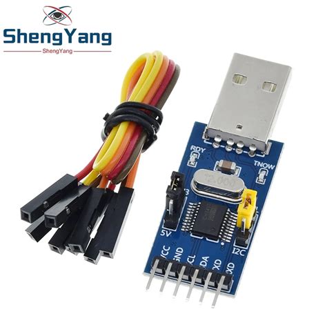 Módulo 2 En 1 Ch341t 3 3 V 5v Usb A I2c Iic Uart Usb A Ttl Descargador De Puerto Serie De Un