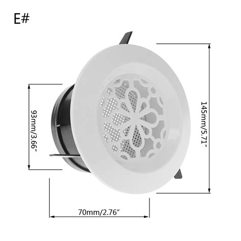 Round Air Vent Extract Grille Diffuser Ducting Ventilation Cover 100