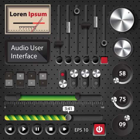 Sliding Vector Ui Volume Illustrations Royalty Free Vector Graphics And Clip Art Istock