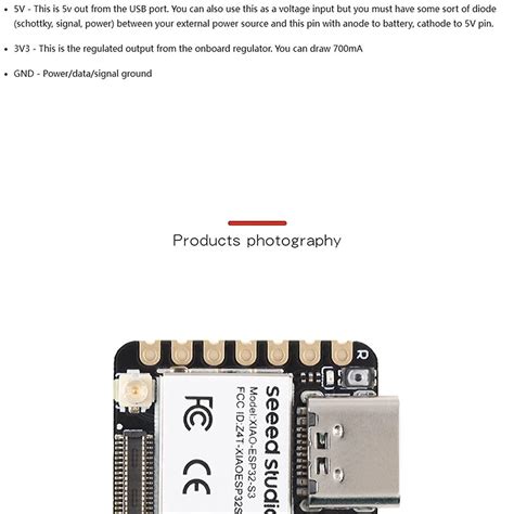 Xiao Esp32s3 Sense Seeeduino Esp32 S3 24g Wifi Ble Mesh 50 8mb Ov2640
