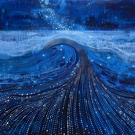 Binary Code Wave Stock Illustration Illustration Of Infrastructure 380605265