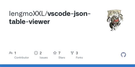 GitHub LengmoXXL Vscode Json Table Viewer