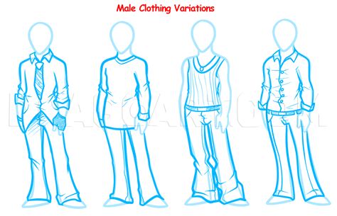 How To Draw Anime Clothes Draw Manga Clothes Drawing Step By Step