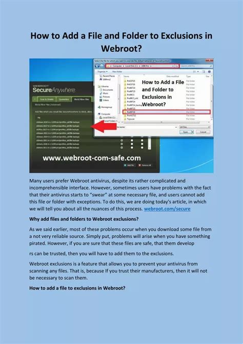 PPT How To Add A File And Folder To Exclusions In Webroot PowerPoint Presentation ID 11862249