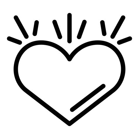 Heart Care Icon Outline Style 15604631 Vector Art At Vecteezy