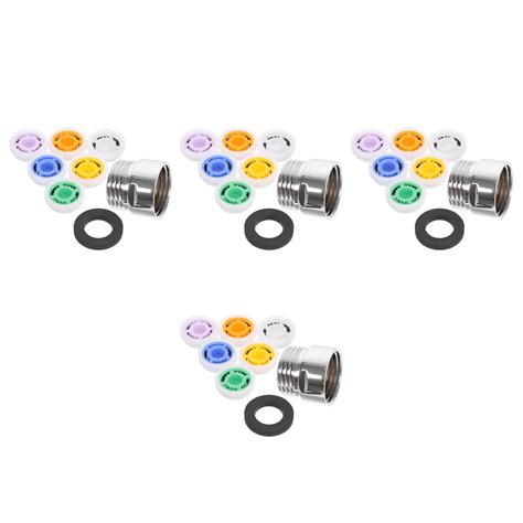 4 Sets Shower Flow Reducer Limiter Water Flow Restrictor Water Flow Saver Adapter