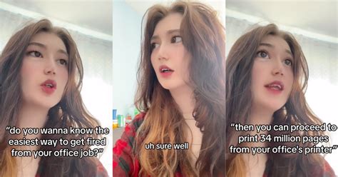 woman shared a hilarious microsoft excel “hack” that got her fired from