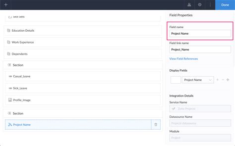 Add Zoho Projects Field Zoho Creator Help