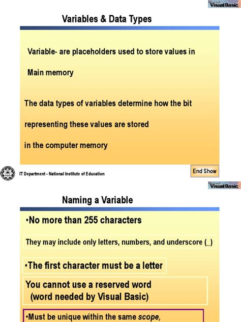 Pdf Data Types Operators And Variables Dokumentips