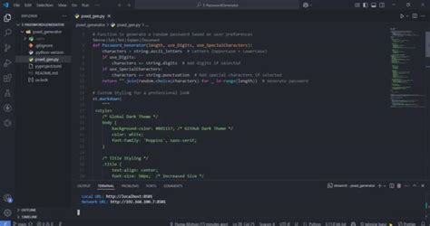 Python Streamlit Passwordgenerator Cybersecurity Webapp Huma Mohsin