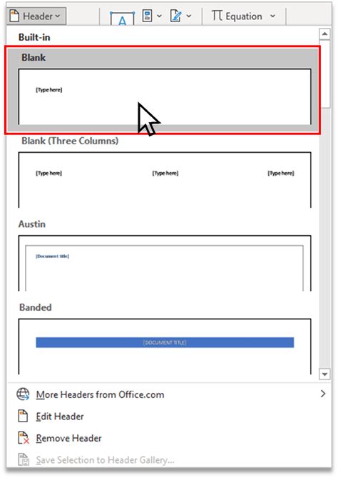 How To Insert A Custom Header Or Footer In Microsoft Word