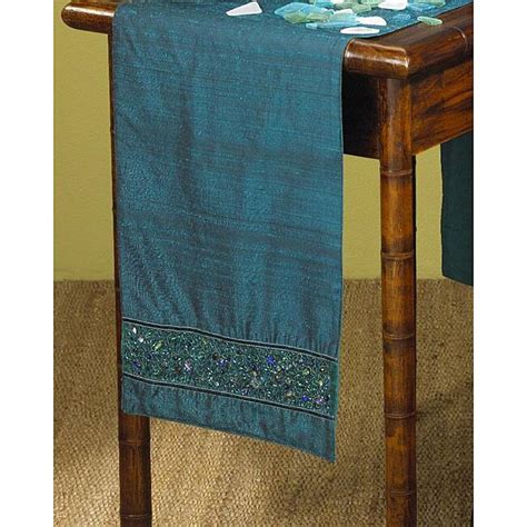 Peacock Collection Sapphire Blue Table Runner Overstock 5335020