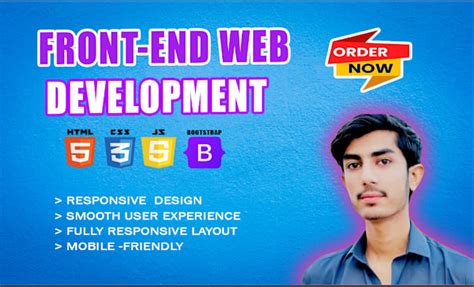 be your frontend web developer using html css javascript by salman