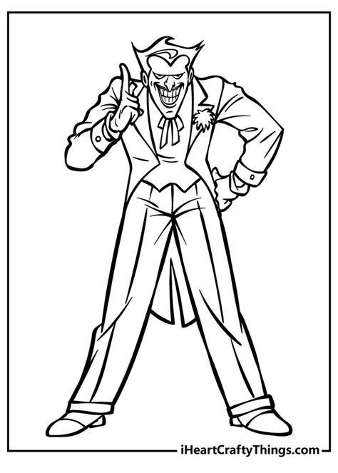 Joker Coloring Pages Cartoon Coloring Pages Joker Cartoon Joker