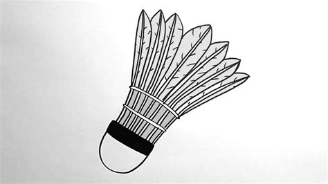 Badminton Birdie Drawing Notebook Badminton Shuttlecock Drawing