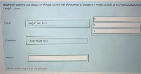 solved match each element that appears in the left column