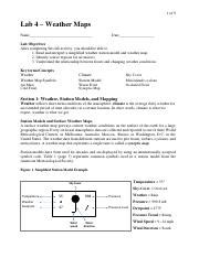 Understanding Weather Maps And Station Models Course Hero