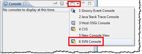 Is There An Eclipse Keyboard Shortcut To Open The SVN Console Stack