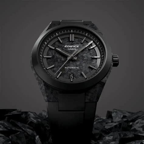 Casio Edifice Efk 100xpb 1ajf Forged Carbon Automatic Wristwatch The