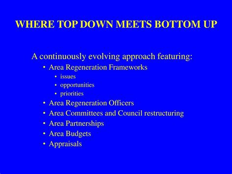 Top Down Meets Bottom Up In Sunderland Ppt Download