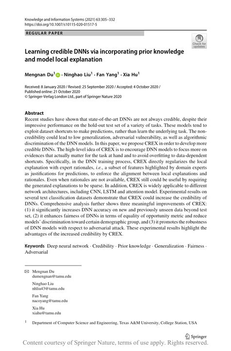 Learning Credible Dnns Via Incorporating Prior Knowledge And Model Local Explanation