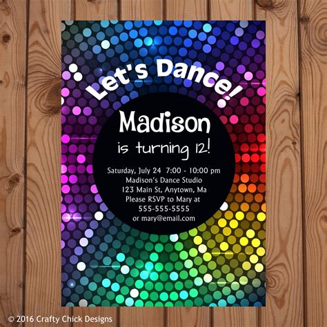 Dance Invitation Template
