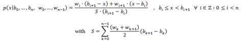 piecewise linear distribution
