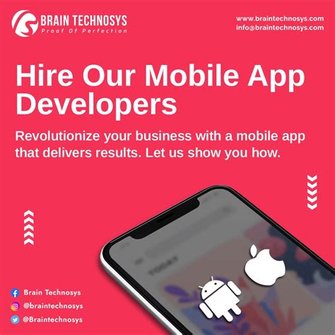 Contact Our Team Of Experts For Stunning Mobile Apps And Website Development Brain Technosys