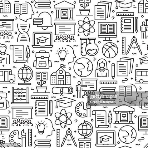 School Supply Pattern Photos And Premium High Res Pictures Getty Images