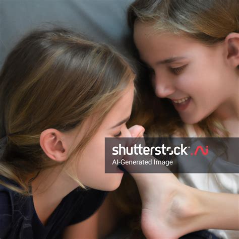 Indoor Photo Girl Smelling Another Girls Ai Generated Image 2285393581