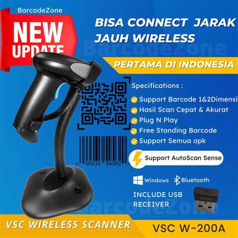 Promo 2d Wireless Barcode Scanner Vsc W 200a Stand Qr Code E Faktur Promo 2d Wireless Barcode Scanner Vsc W 200a Stand Qr Code E Faktur