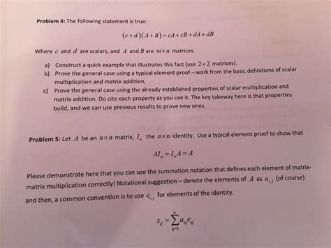 Solved Problem 4 The Following Statement Is True Cd 4