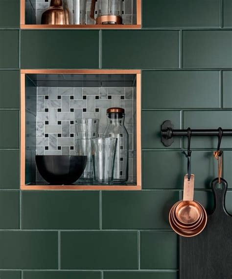 Matrix® Wilderness Green Matt Tile 9 8cm X 19 8cm Topps Tiles