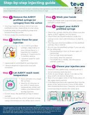 Step By Step Guide How To Inject Ajovy For Migraine Relief Course Hero