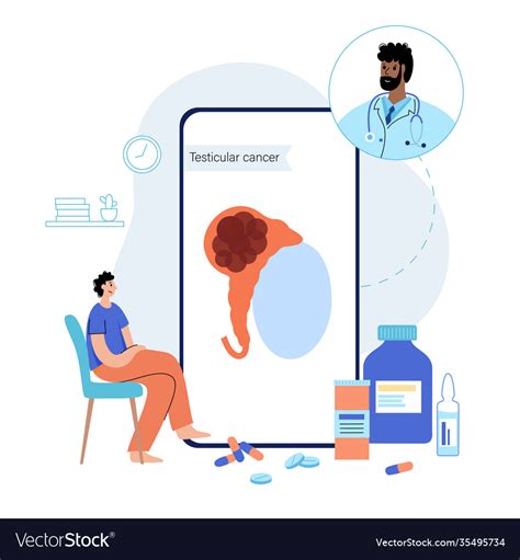 Man Reproducive System Problems Royalty Free Vector Image