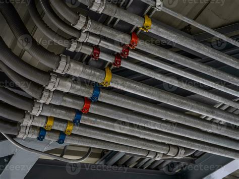 Electrical Conduit System And Tube Of Electric Cable Installed On