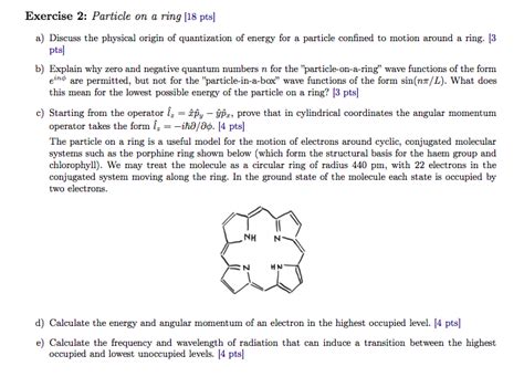Exercise 2 Particle On A Ring 18 Pts A Discuss The Chegg Com