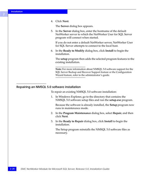 Emc Networker Module For Microsoft Sql Server Release 5 0 Pdf
