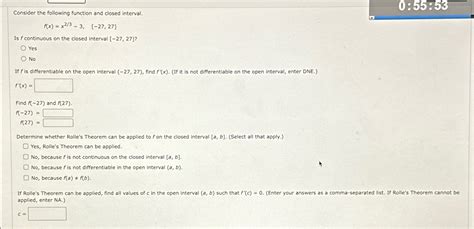 Solved Consider The Following Function And Closed Chegg