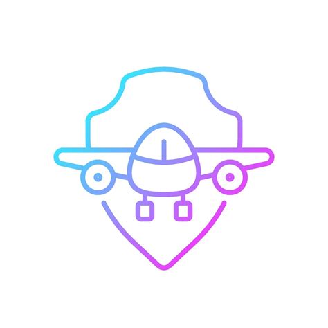 aviation safety gradient linear vector icon 2103701 vector art at vecteezy