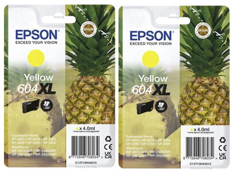 Original Epson 604 604xl Pineapple Ink Cartridge Lot Ebay Uk